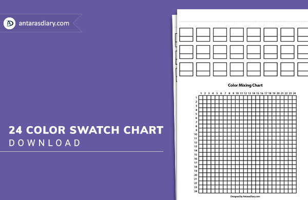 24 Color Swatch Chart Download – Antara's Diary